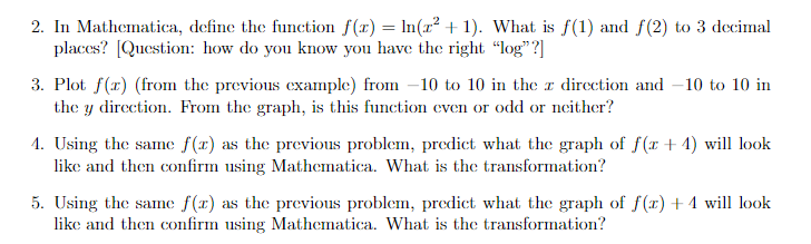 Solved Please use Mathematica, please do all of them since | Chegg.com