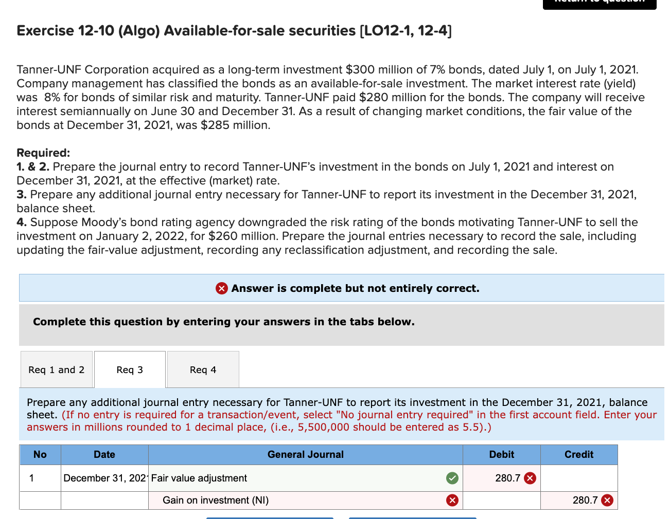 Solved Exercise 12−10 (Algo) Available-for-sale securities | Chegg.com