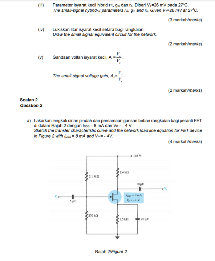 Solved Soalan 1 Question 1 (a) Nyatakan tiga (3) mod operasi | Chegg.com