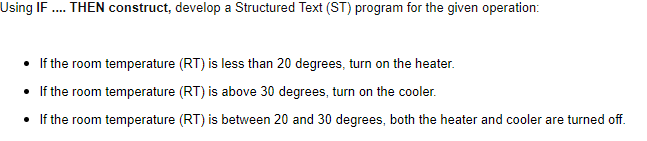 Solved Using IF .... THEN construct, develop a Structured | Chegg.com