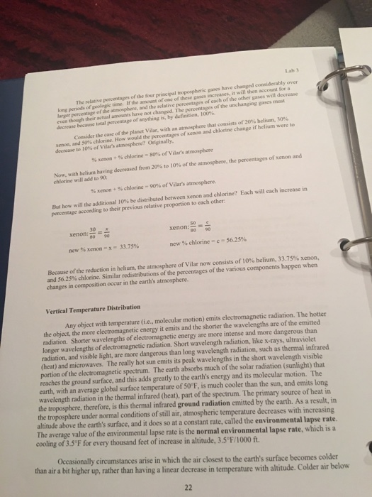 Solved Lab 3 LAB 3-The Atmosphere, Pressure, and Winds Key | Chegg.com