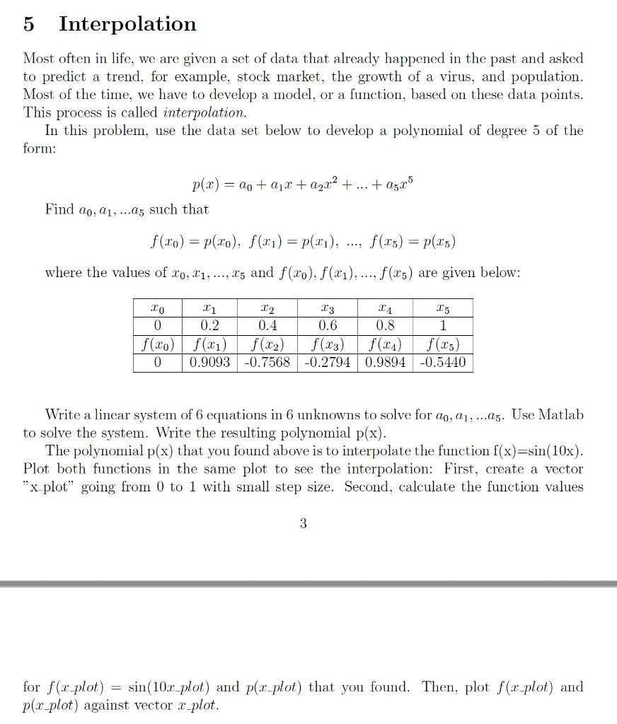 Solved CAN YOU PLEASE EXPLAIN HOW YOU ARRIVE AT THE LINEAR | Chegg.com