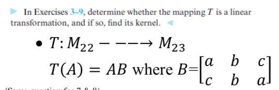 Solved In Exercises 3-9, determine whether the mapping T is | Chegg.com