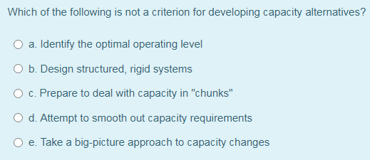Solved Which of the following is not a criterion for | Chegg.com