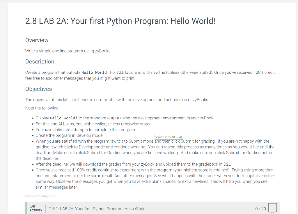 Solved Develop mode Submit mode When done developing your | Chegg.com