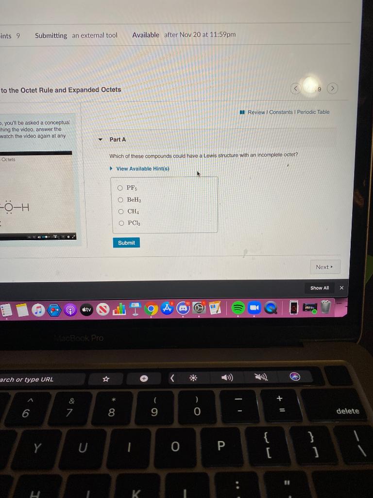 Solved -ints 9 Submitting an external tool Available after | Chegg.com