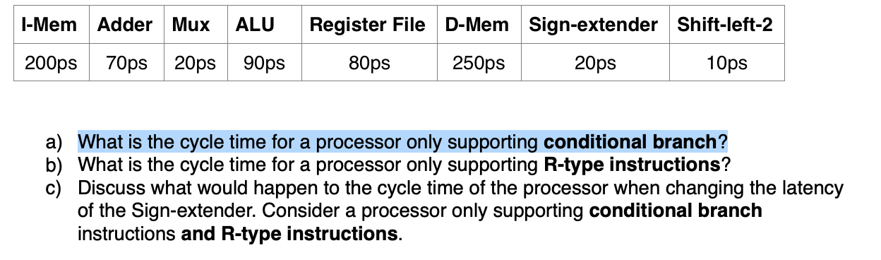 Solved Consider the following latencies for the blocks of a | Chegg.com