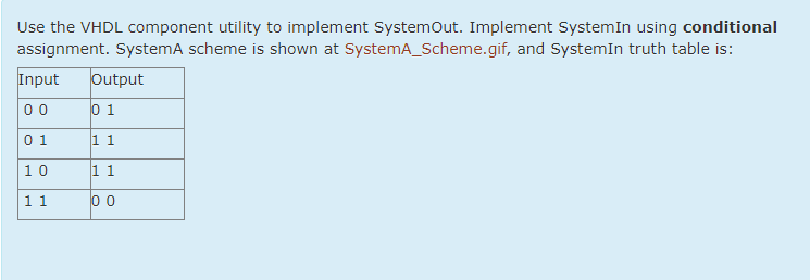 Solved Use the VHDL component utility to implement | Chegg.com