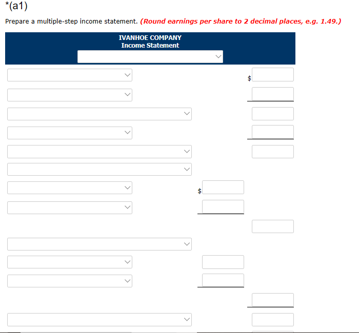 Solved Problem 4-1 (Part Level Submission) The following | Chegg.com