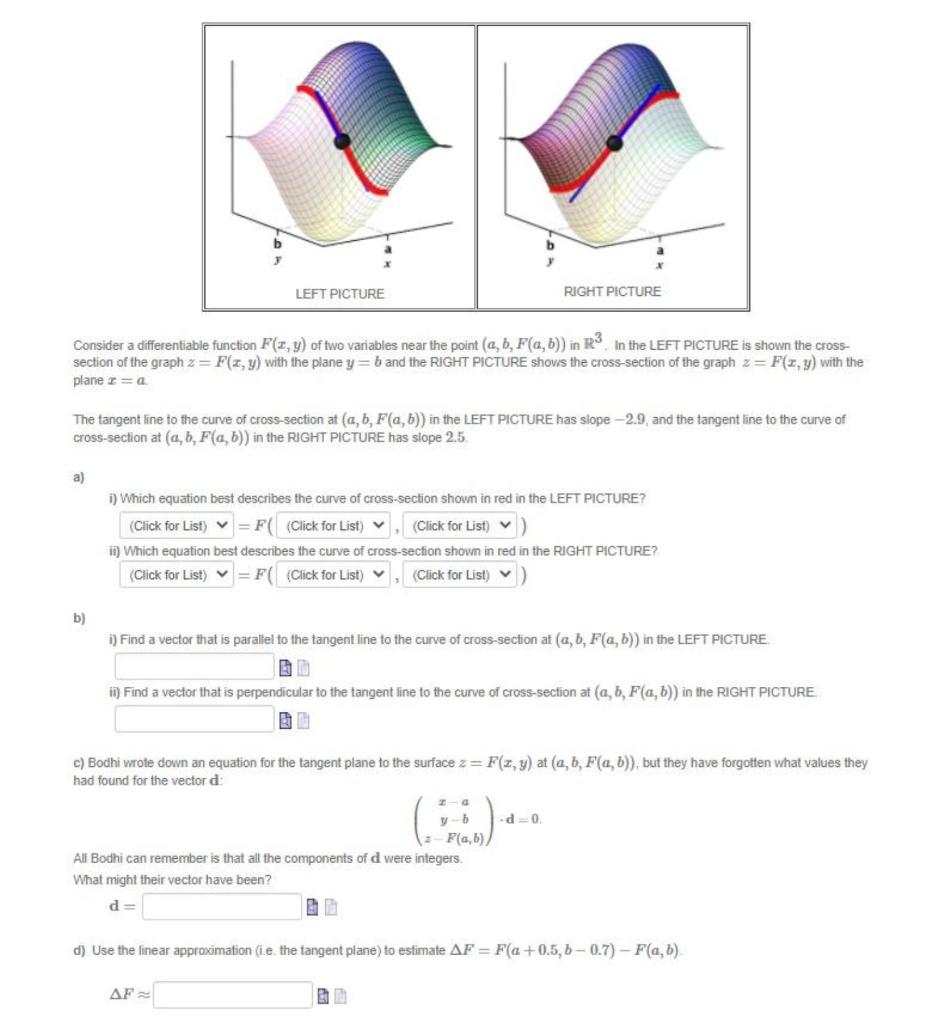 Solved LEFT PICTURE RIGHT PICTURE Consider a differentiable | Chegg.com