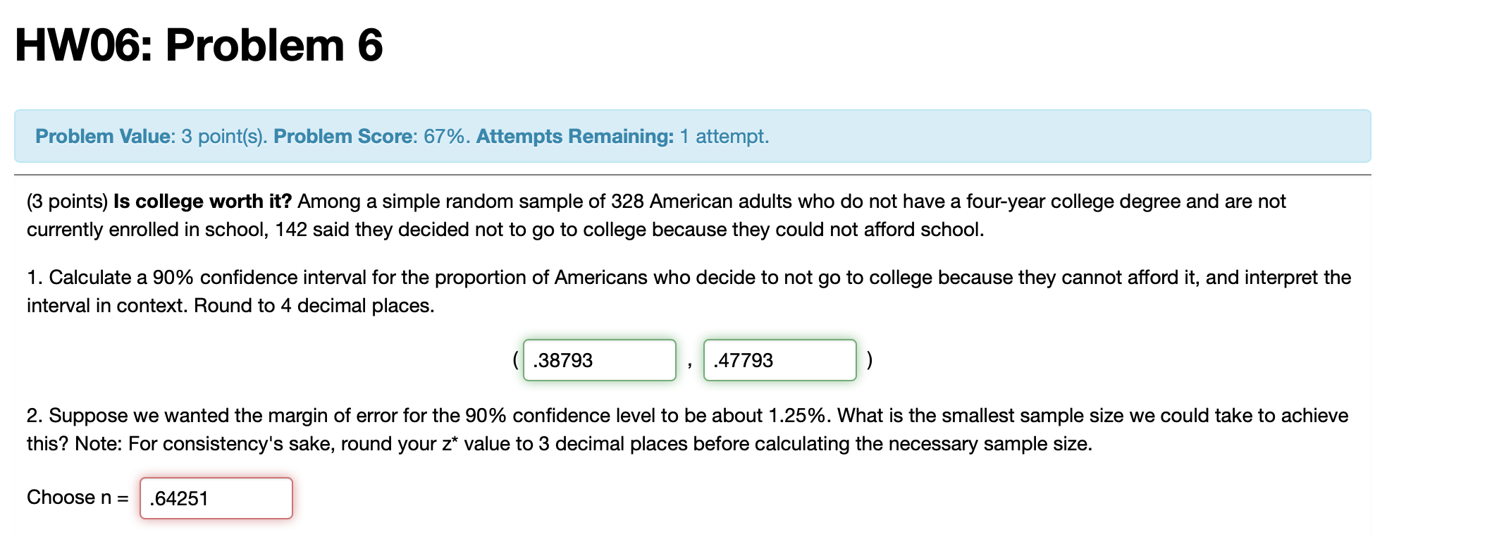 Solved HW06: Problem 6 Problem Value: 3 point(s). Problem | Chegg.com