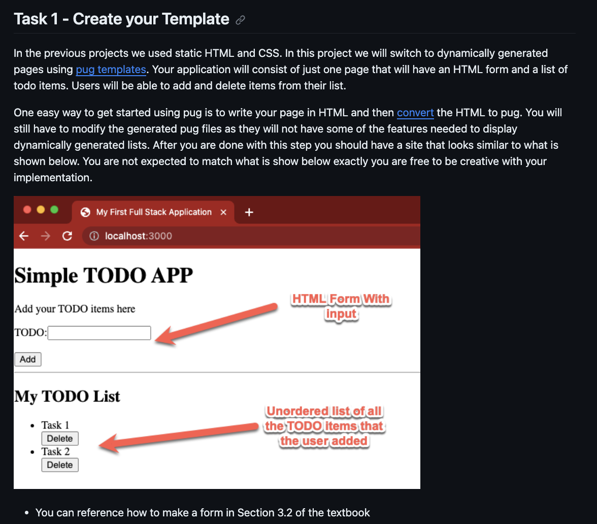 Solved Task 1 - Create your Template In the previous | Chegg.com
