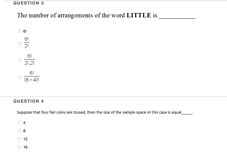 Solved QUESTION 3 The number of arrangements of the word | Chegg.com