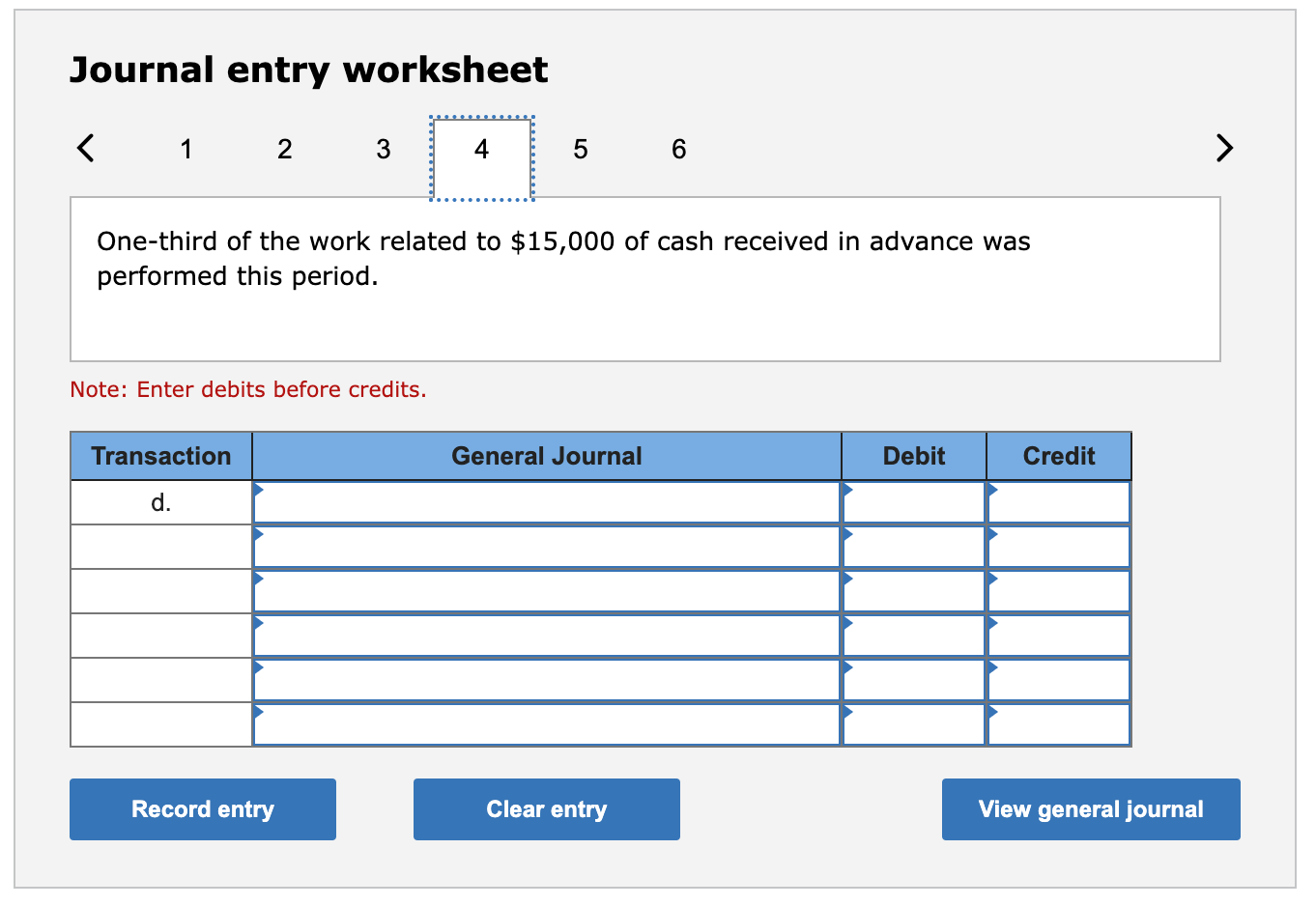 Solved Journal entry worksheet The Prepaid Rent account had | Chegg.com