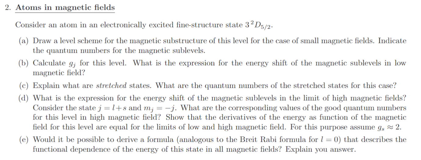 Solved Consider an atom in an electronically excited | Chegg.com