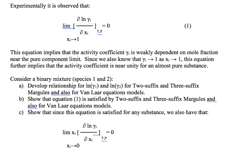 Solved Experimentally it is observed that: lim[ This | Chegg.com