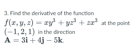 Solved 3. Find the derivative of the function | Chegg.com