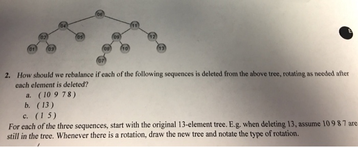 Solved How should we rebalance if each of the following | Chegg.com