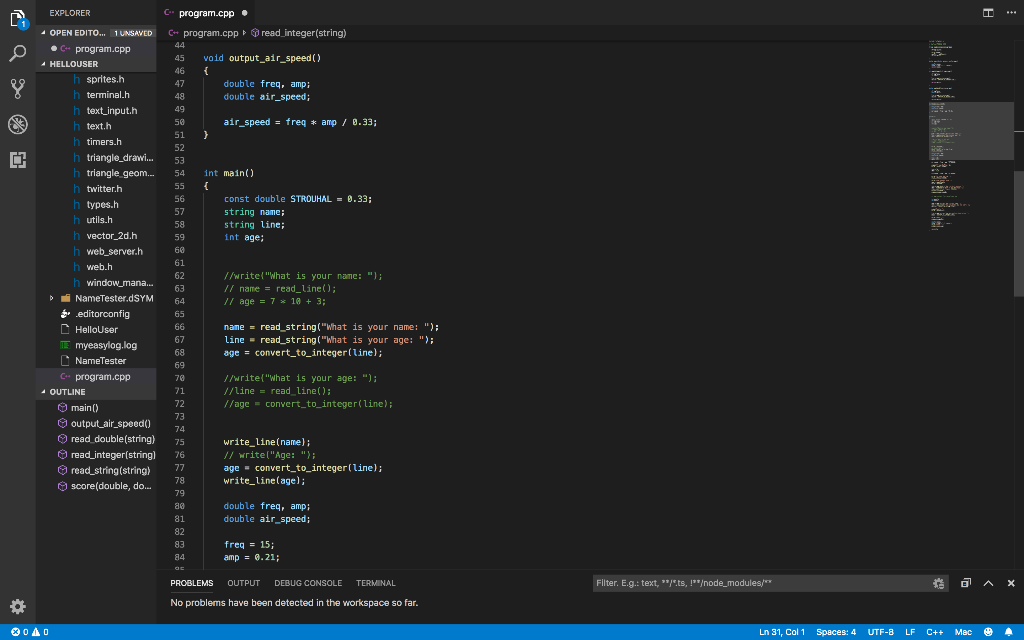 Can you help me clean up this code by putting it into | Chegg.com