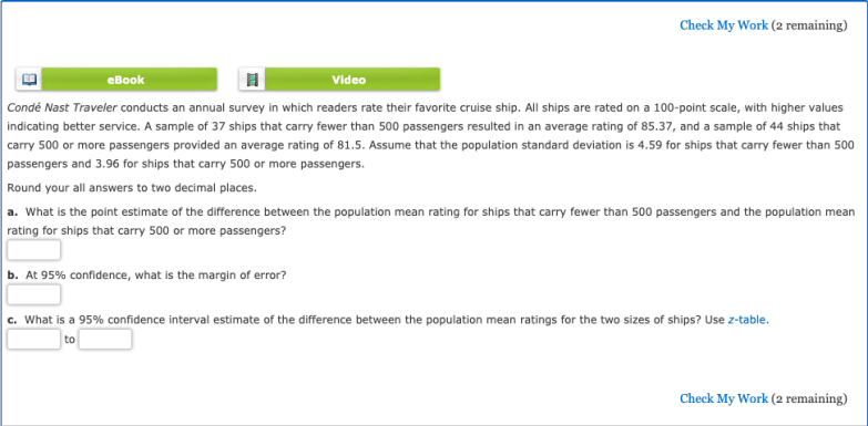 Solved Check My Work (2 remaining) eBook Video Condé Nast | Chegg.com