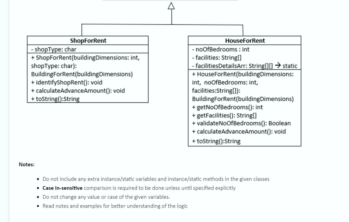 Solved import java.util.Arrays; class BuildingForRent { | Chegg.com