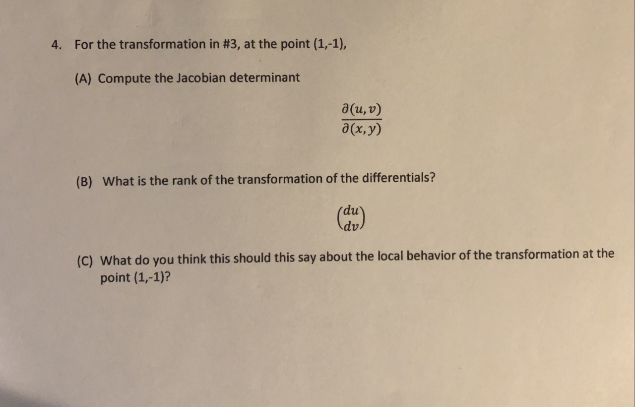 Solved 3. Compute the Jacobian matrix of the following | Chegg.com