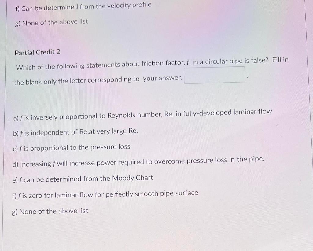 Solved Partial credit 1 Which of the following statements | Chegg.com