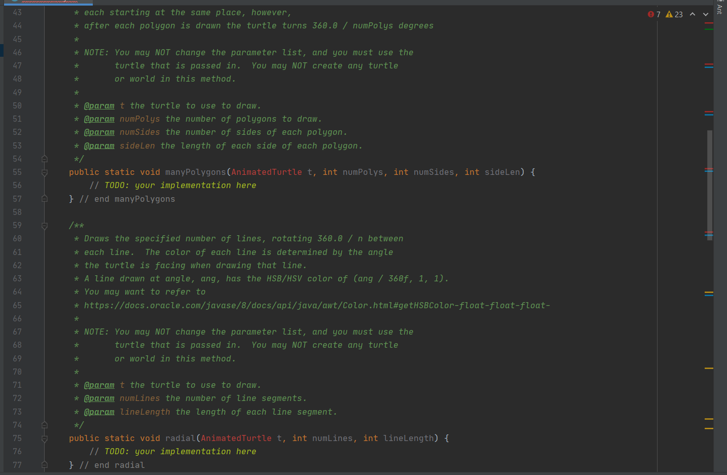 Part V: Drawing Multiple Polygons You must write your | Chegg.com