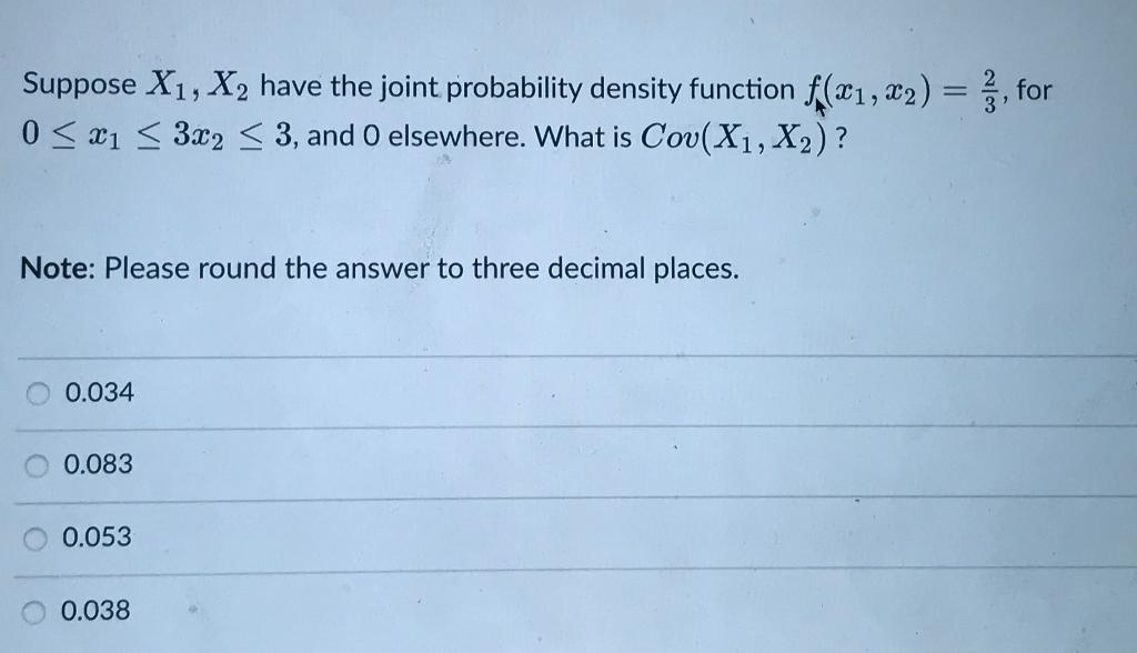 Solved Suppose X1,X2 have the joint probability density | Chegg.com