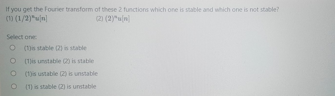 Solved If you get the Fourier transform of these 2 functions | Chegg.com