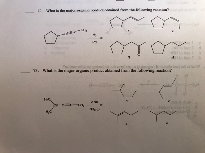 Solved 72. What is the major organic product obtained from | Chegg.com Solved 72. What is the major organic product obtained from | Chegg.com