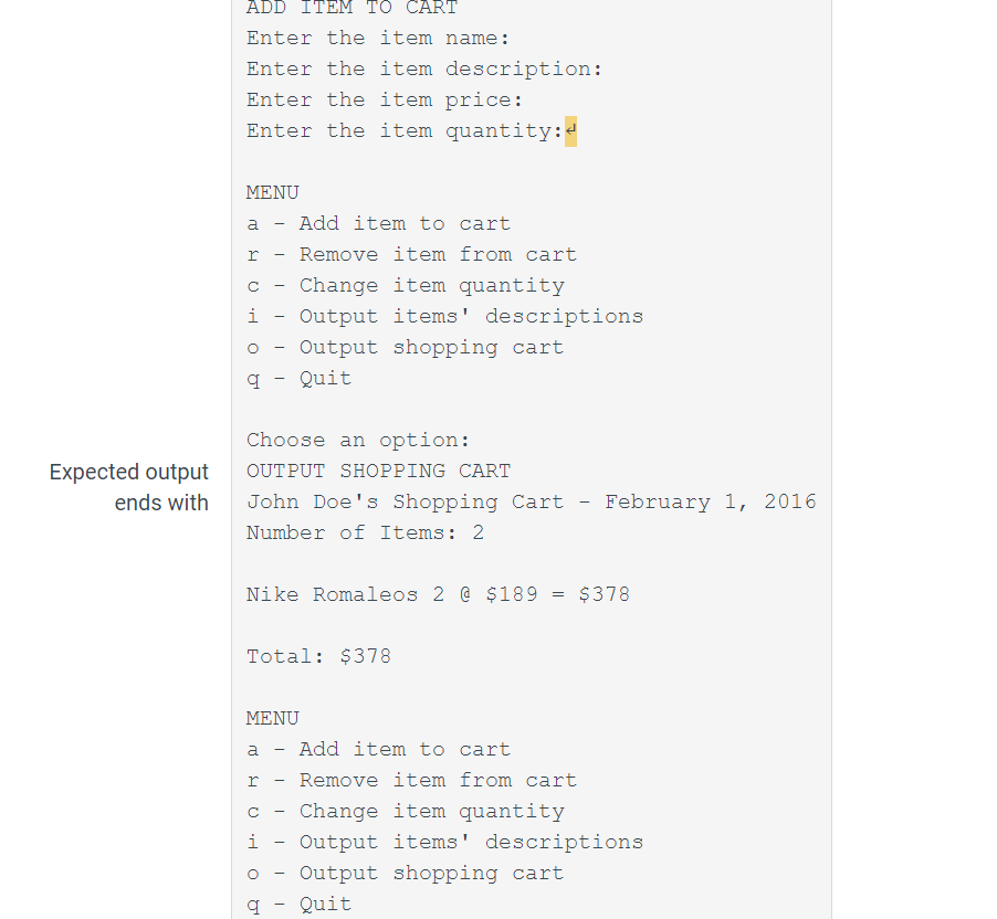 Guys, just a quick fixing in my code: The output | Chegg.com