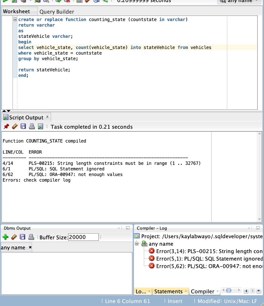 Solved why do I keep getting this error from this function? | Chegg.com