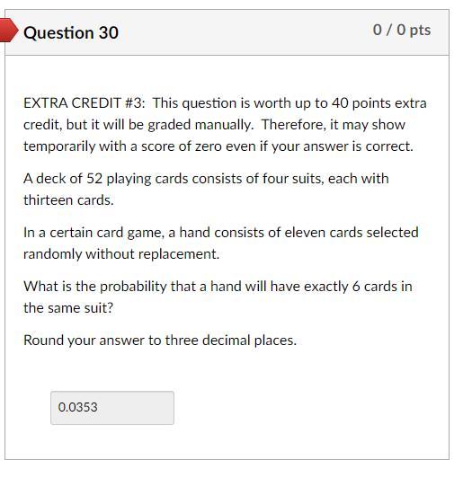 Solved EXTRA CREDIT #1: This question is worth up to 40 | Chegg.com