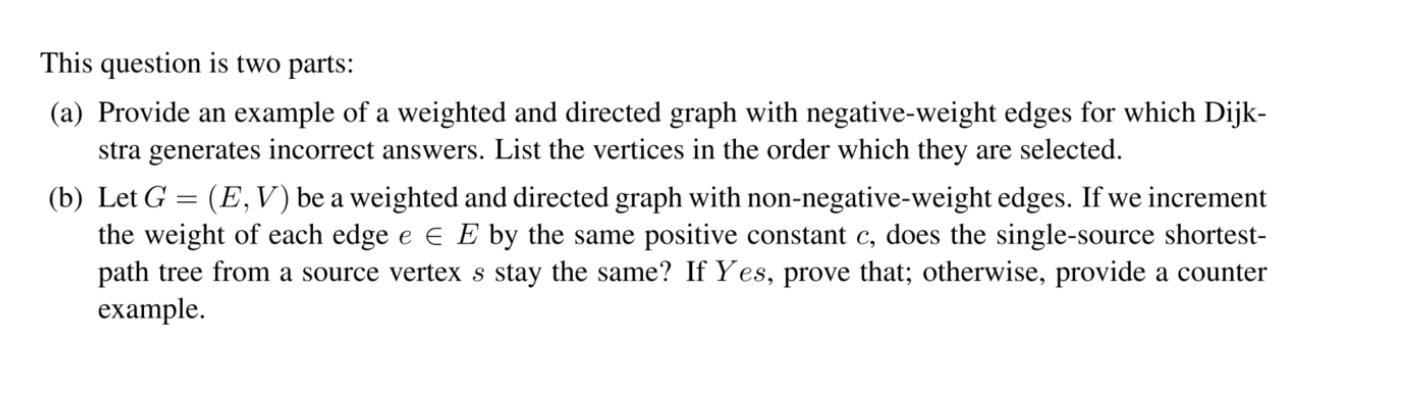 Solved This question is two parts: (a) Provide an example of | Chegg.com