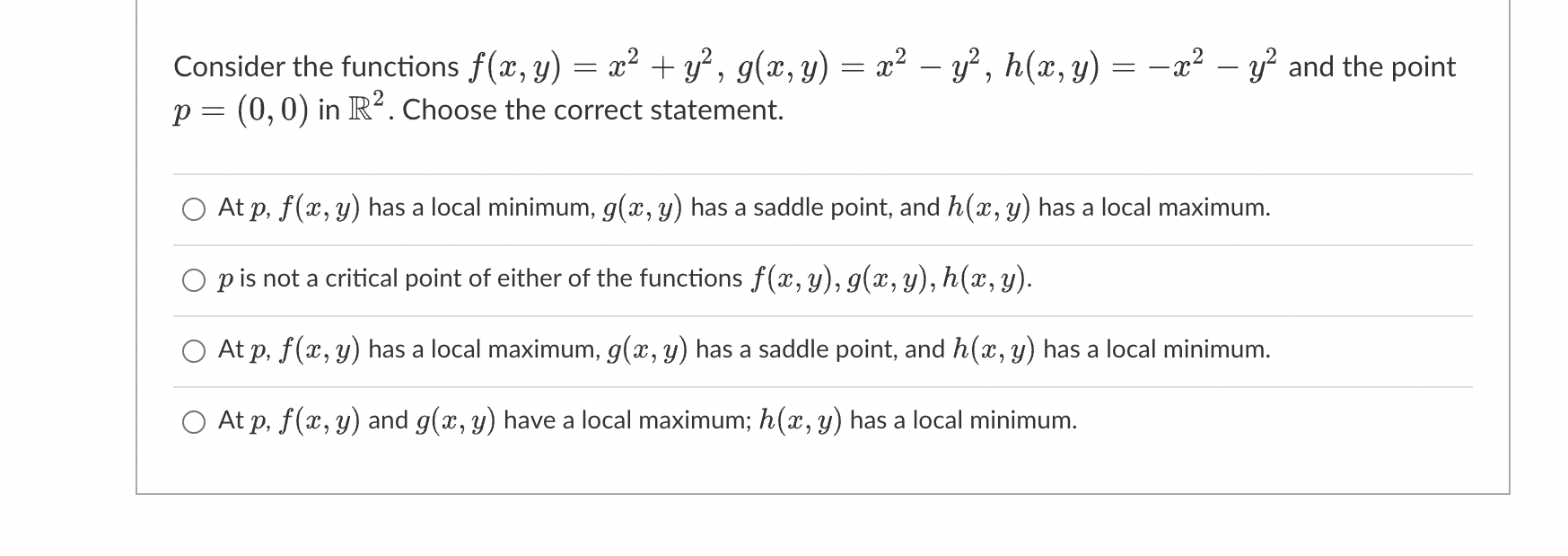 Solved Consider the functions | Chegg.com