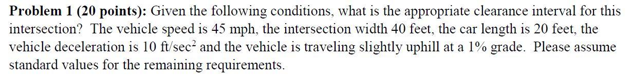 Solved Problem 1 (20 points): Given the following | Chegg.com