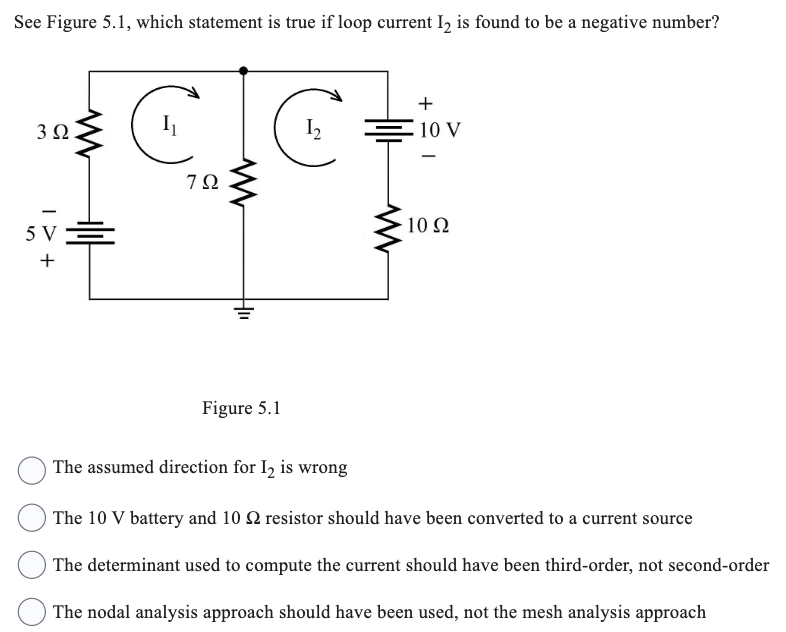Solved See Figure 5.1 , ﻿which statement is true if loop | Chegg.com