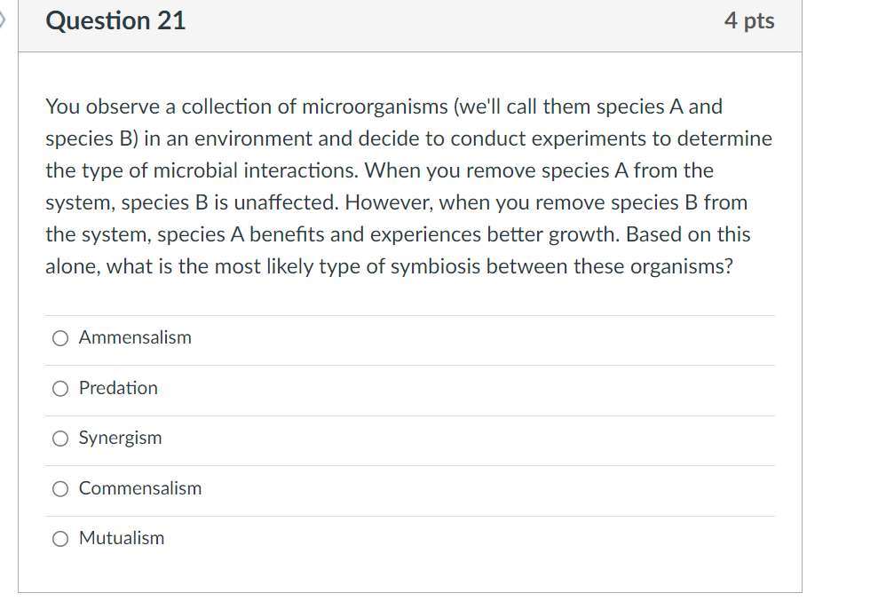 Solved You observe a collection of microorganisms (we'll | Chegg.com
