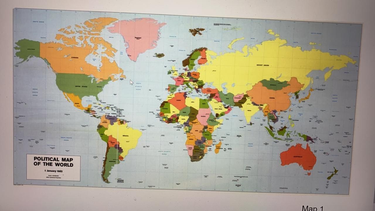 Solved Applications Question 1 Map 1 Above is a map of | Chegg.com
