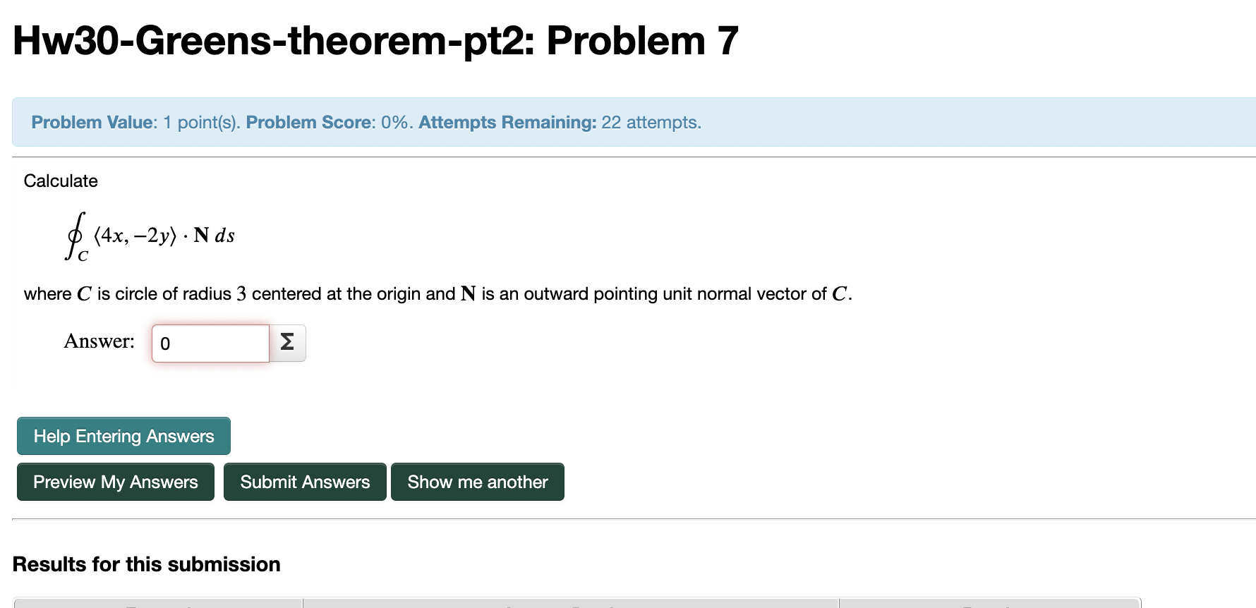 Solved Calculate ∮C 4x,−2y ⋅Nds where C is circle of radius | Chegg.com