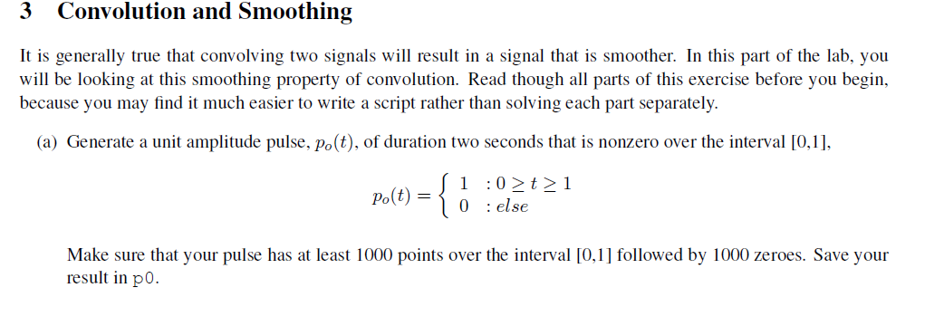 Solved 3 Convolution and Smoothing It is generally true that | Chegg.com
