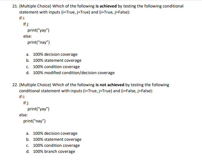 Solved 21. (Multiple Choice) Which of the following is | Chegg.com