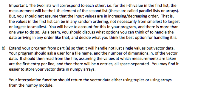 Solved Activity #2: An Interpolation Function-to be done as | Chegg.com