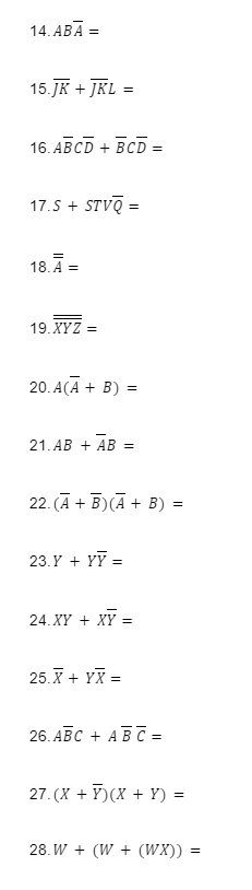 Solved Use Boolean Algebra to simplify the following | Chegg.com