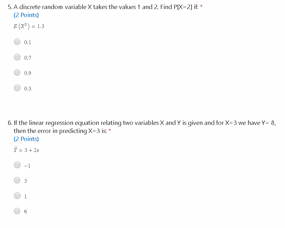 Solved 5. A discrete random variable X takes the values 1 | Chegg.com