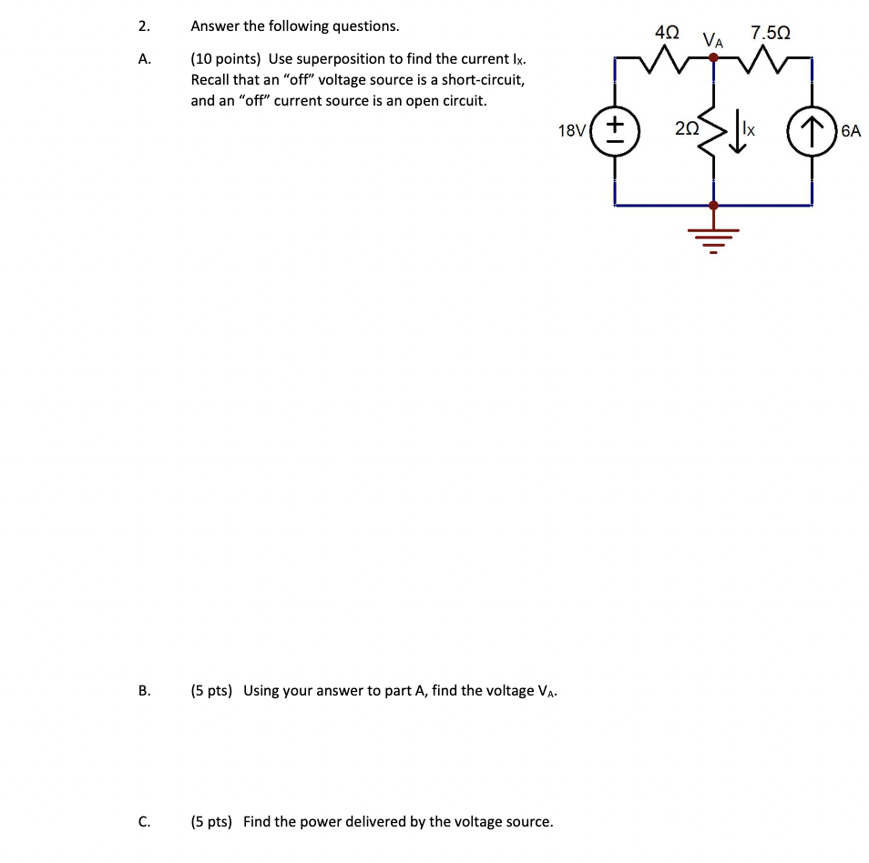 Solved 2. Answer the following questions. A. (10 points) Use | Chegg.com
