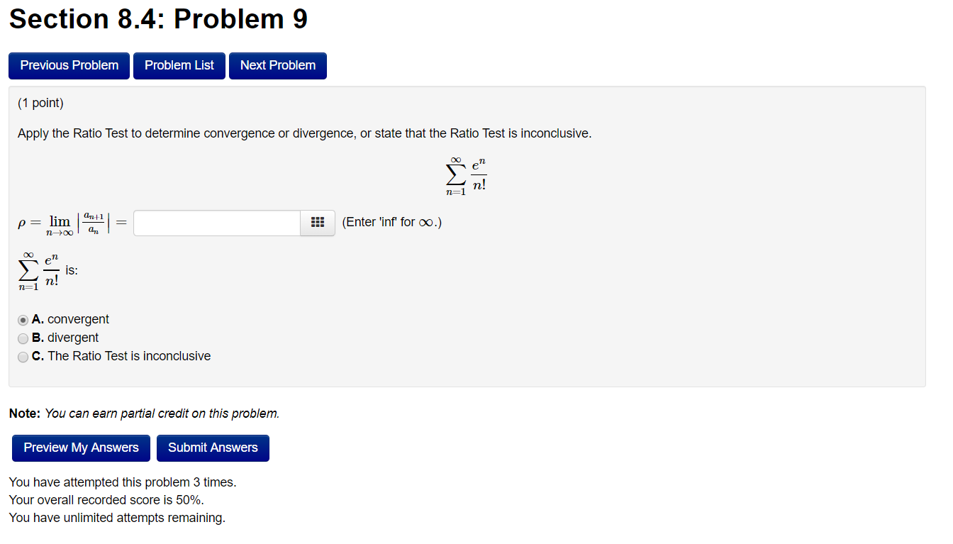 Solved Section 8.4: Problem 9 Previous Problem Problem List | Chegg.com
