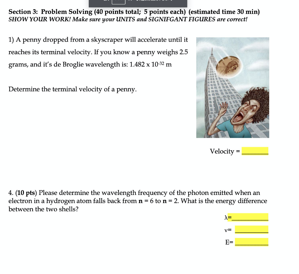 Solved Section 3: Problem Solving (40 points total; 5 points | Chegg.com