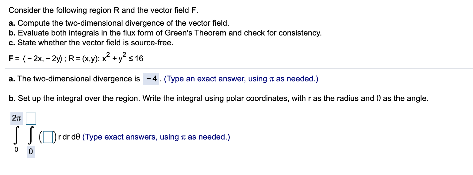 Solved Consider the following region R and the vector field | Chegg.com